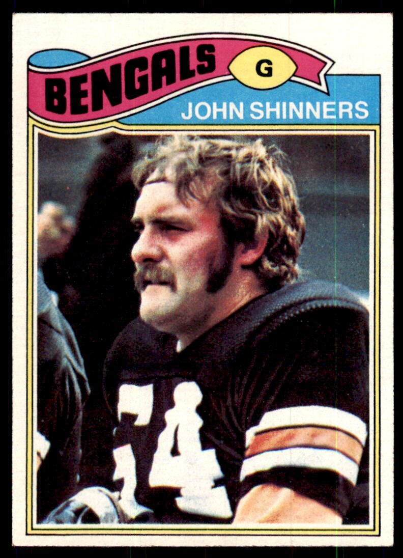 1977 Topps John Shinners Rookie Football Card Cincinnati Bengals #189 ...