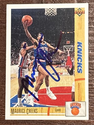 Maurice Cheeks 1991 Upper Deck #281 Signed Card Auto Maurice Cheeks NY ...
