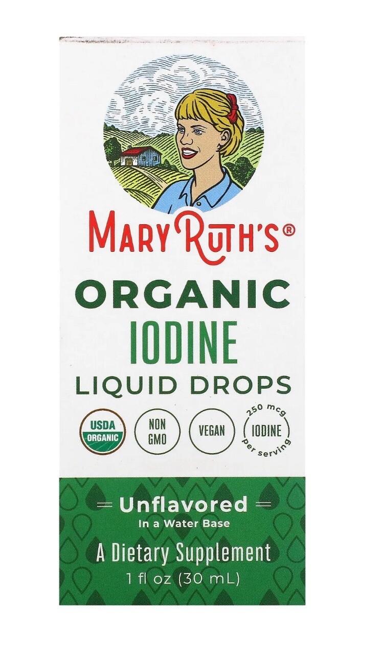 Mary Ruth’s Iodine Organic Liquid Drops Dietary Supplement 1oz ...