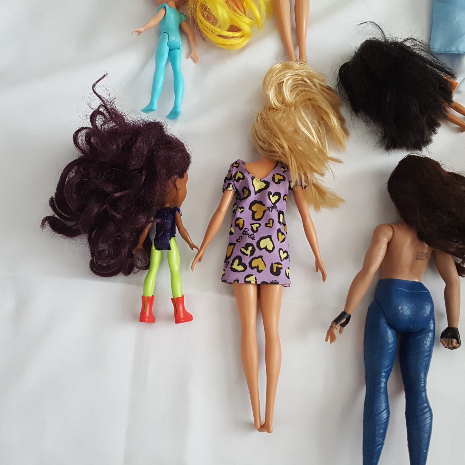 11 Mixed Dolls Lot Barbie Various 7 Mattel, 2 ZURU, 1 Disney, 1 Marvel ...