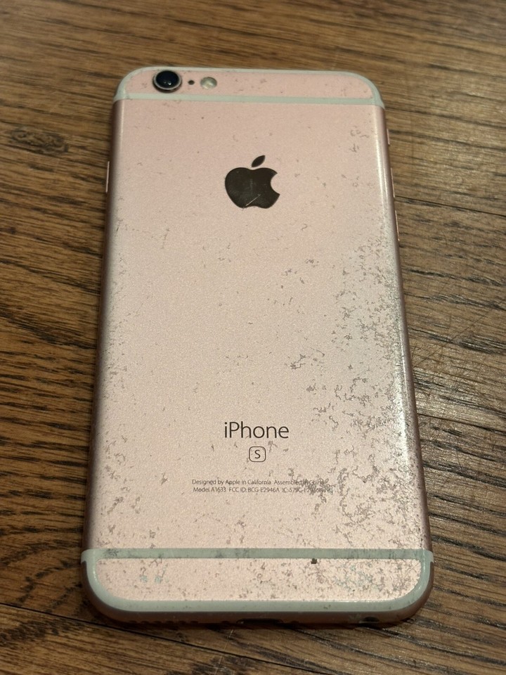 Apple iPhone 6S A1633 Rose Gold Pink Cracked Scratched Working | eBay