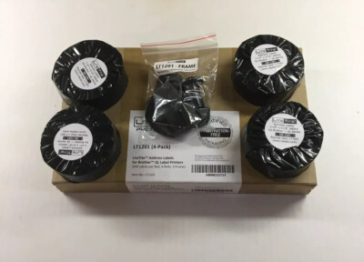 Lite Tite LT1201(4 Pack) Address Labels For Brother QL Label Printer 1 ...
