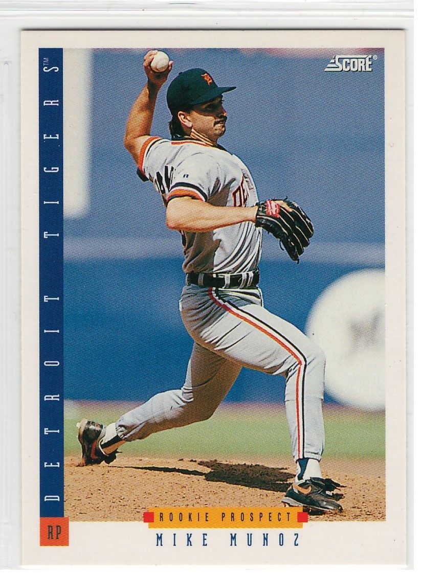 Mike Munoz 1993 Score #228 Tigers | eBay