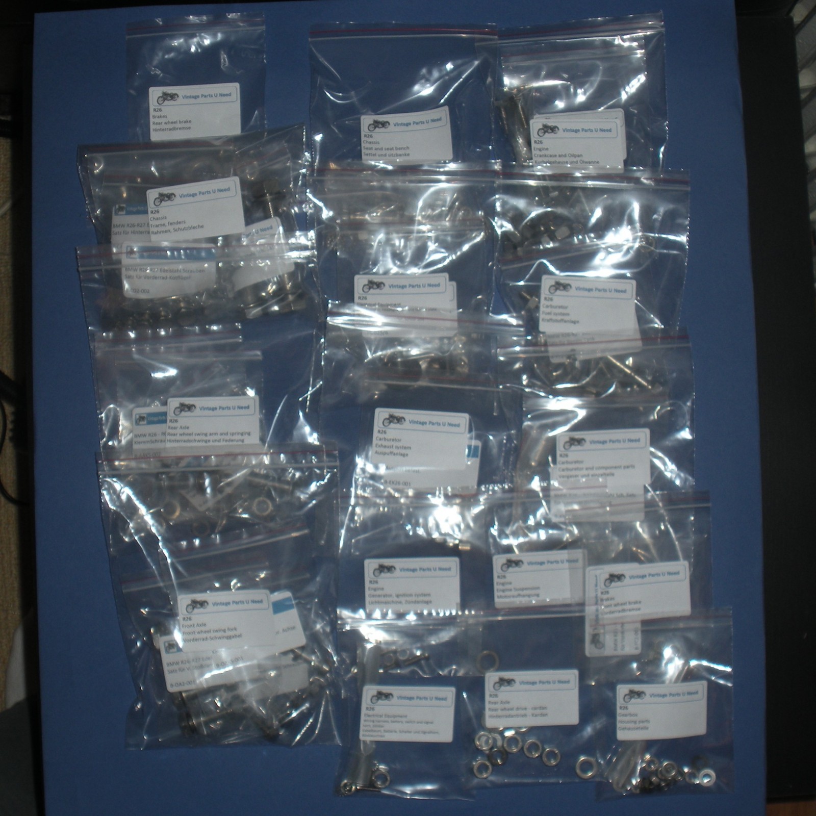 BMW R25 R25/2 R25/3 Complete Stainless Steel Bolt Set - 313 pcs | eBay