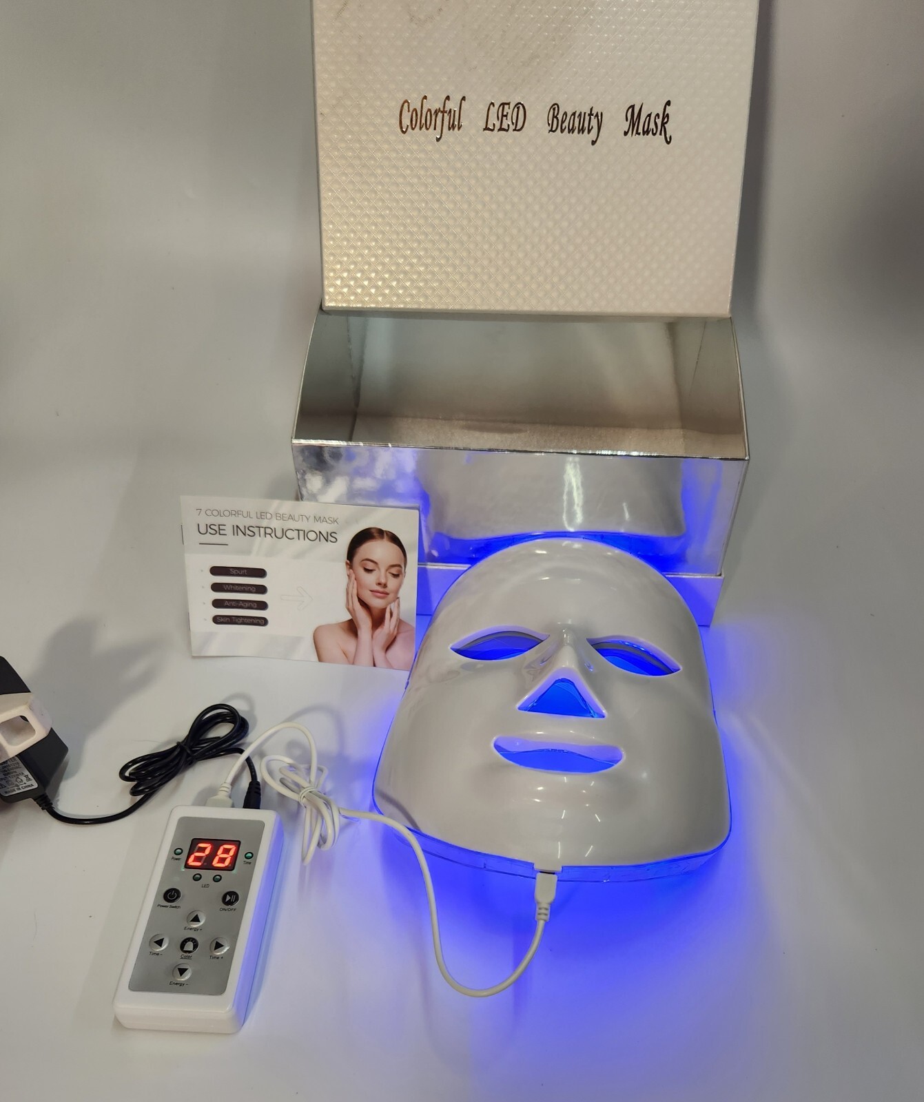 7 Color Colorful LED Beauty Mask | eBay