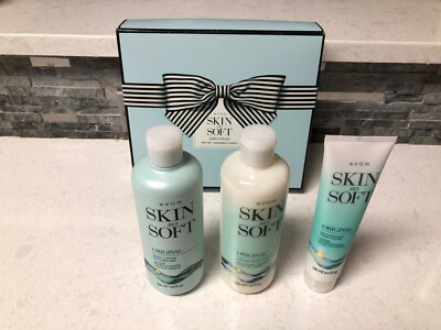 3 Avon Skin So Soft Body Lotion Original CREAMY BODY WASH 8 OZ ...