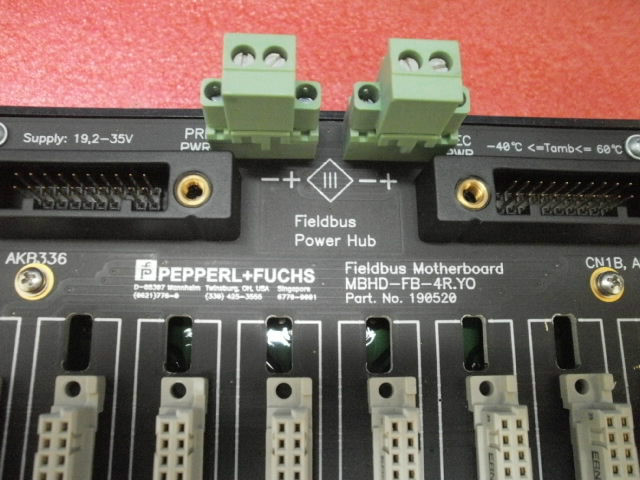 Pepperl Fuchs MDHD-FB-4R.YO FieldBus Power Hub Motherboard 190520 19.2 ...