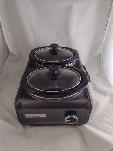 Crock-Pot SCCPMD1-CH Hook Up Double Oval Connectable 2 1-Quart Slow ...