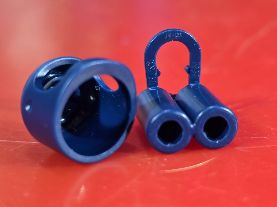 Lego Helmet + Oxygen Air Tanks Set Dark Earth Blue Astronaut Classic ...