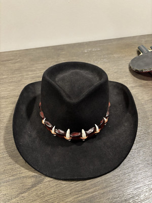 Akubra The Croc Hat Size 59 With Crocodile Hat Band With Teeth Pure Fur ...