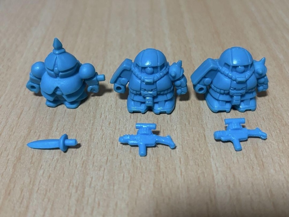 SD Gundam light blue color set gun eraser original | eBay