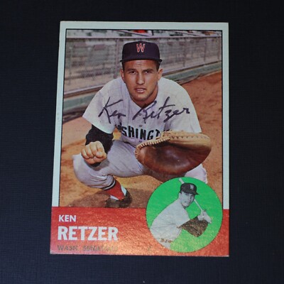 1963 Topps - Semi-High # #471 Ken Retzer AUTO Signed Card Vintage | eBay