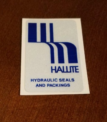Hallie Hydraulic Seals and Packings Hard Hat Coal Mining Sticker | eBay