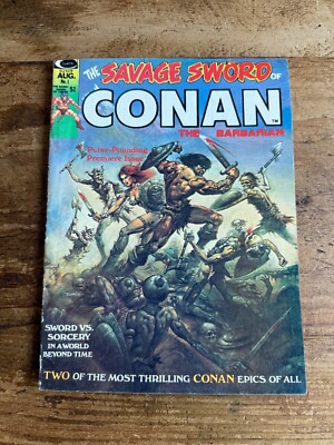 Savage Sword Of Conan Barbarian #1 Marvel 1974 Comics Boris Vallejo Red ...
