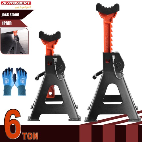 6T Car Adjustable Truck Jack Stands Ratchet Lift Hoist Heavy Duty Steel ...