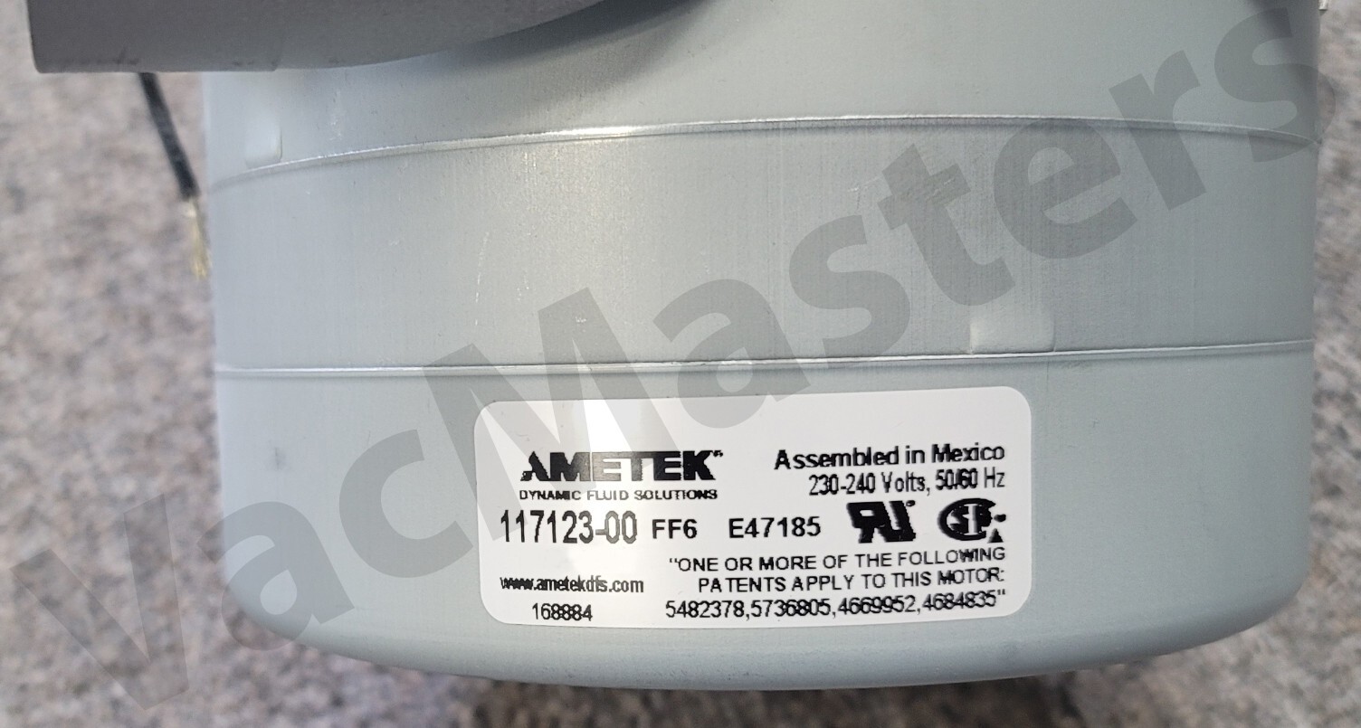 Ametek/Lamb 117123-00 Vacuum & Central Motor, NEW 240 volt 3 stage ALL ...