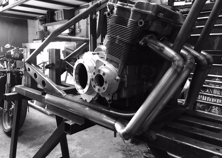 Slayer Drag Pipes For Thug Frame Kit. Chopper Chop Hardtail Custom ...