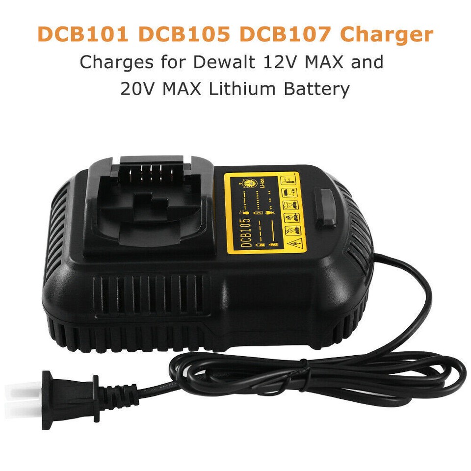 12V 3.0Ah 12Volt XR Lithium-Ion For Dewalt Battery /Charger DCB127 ...