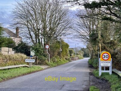 Photo 6x4 Sticker Village Road signs at the village entrance. c2021 ...