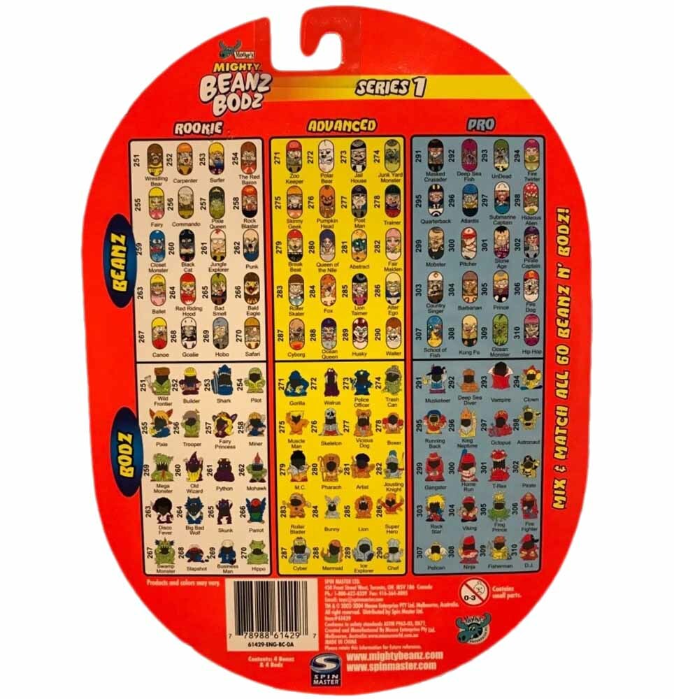 Mighty Beanz List