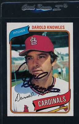 1980 Topps #286 Darold Knowles Cardinals Signed Auto *48548 | eBay