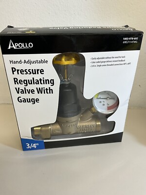 Apollo 69ELF114TWG Pressure Reducing Valve with Gauge 191988024079| eBay