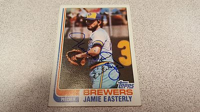 JAMIE EASTERLY SIGNED 1982 TOPPS BASEBALL CARD AUTOGRAPHED | eBay