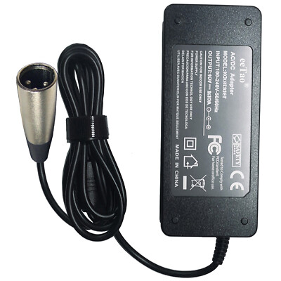 3-Pin XLR AC / DC Adapter For STC Model STC-8127LC 36V 2A Li-Ion ...