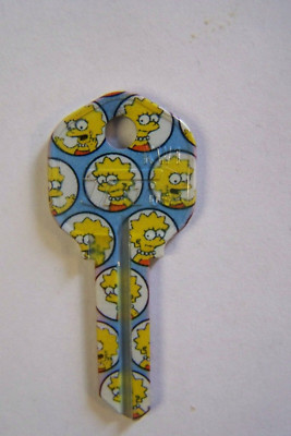 The Simpsons Lisa Kwikset KW1 house key blank. | eBay