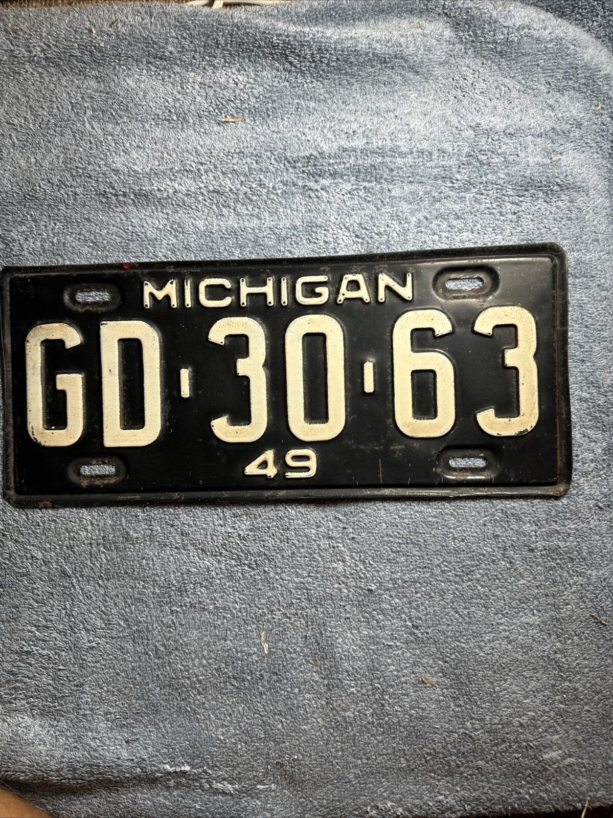 1949 Michigan License Plate GD-30-63 | eBay