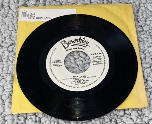 Greg Kihn Band Rock Single Beserkley Record Promo Jukebox 45 | eBay