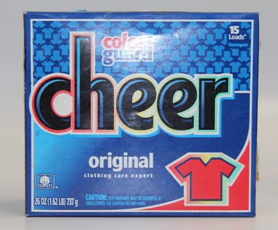 Cheer Color Guard Original Powder Laundry Detergent 26oz Vintage ...