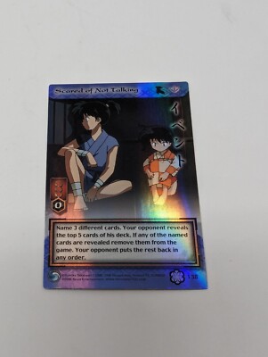 InuYasha TCG #138 Scared Of Not Talking Rare Foil Card | eBay