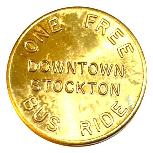 California Stockton G.D.S.A. Member Bus Ride Token | eBay