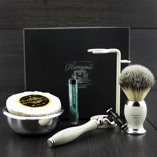 Complete Men's Shaving Set 3 Razor & Synthetic Brush For Gift | eBay