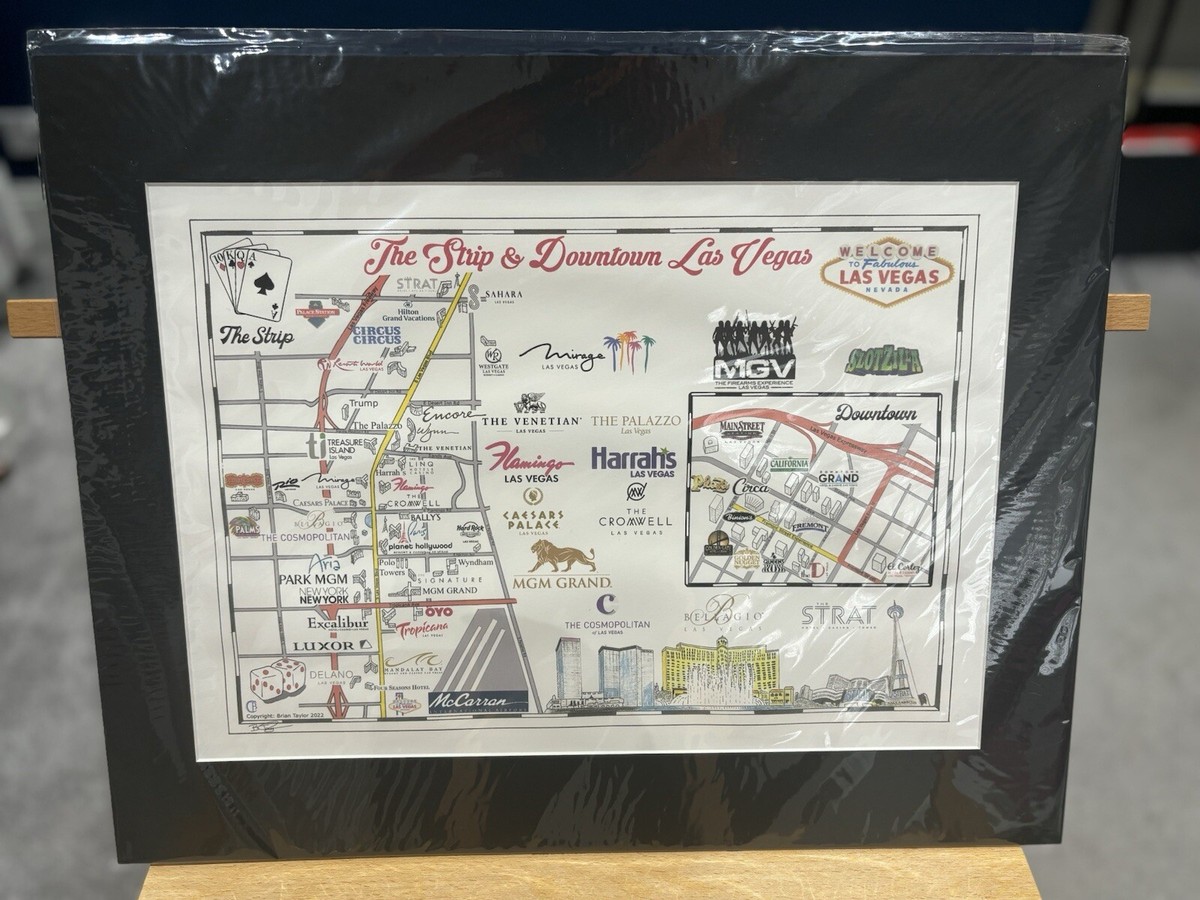 Excalibur Vegas Strip Map