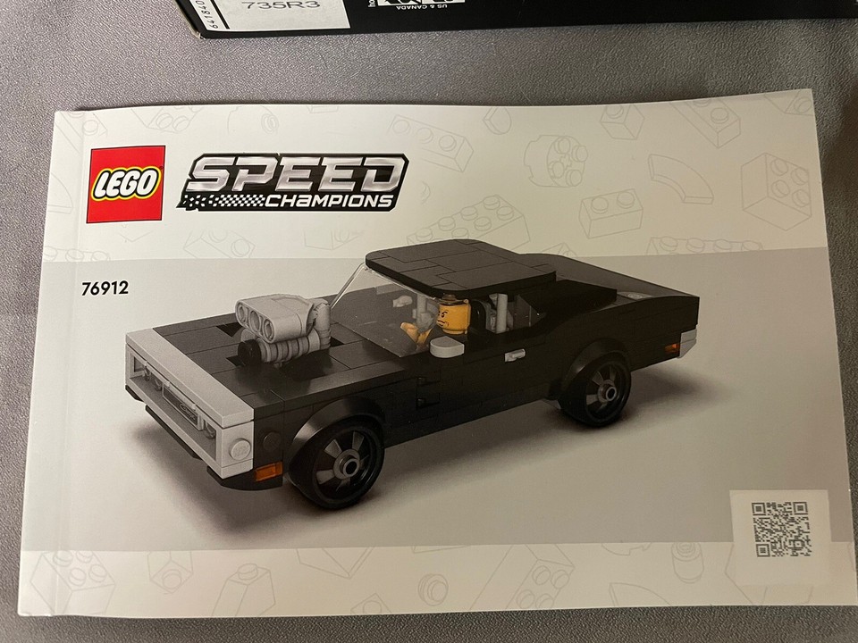 LEGO #76912 SPEED CHAMPIONS F&F 1970 Dodge Charger R/T DB5. Box And ...
