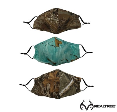Realtree Washable & Reusable Face Mask Adjustable Ear Loops,Adjustable ...