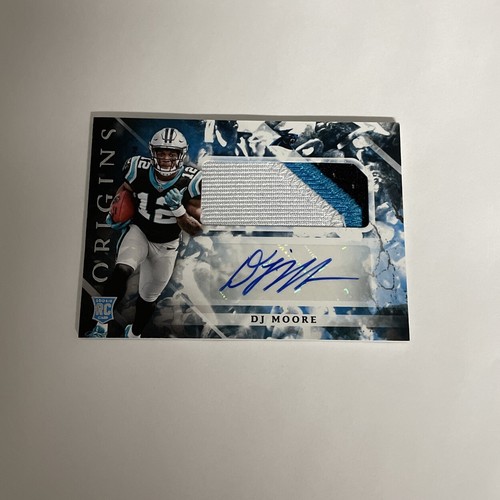 2018 Panini Origins DJ Moore #113 RPA Rookie Jumbo Patch Auto Autograph ...