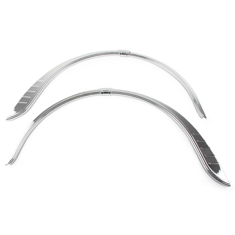 Rear Fender Flares Skirts Trim Accent Chrome For Harley Tri-Glide Ultra ...