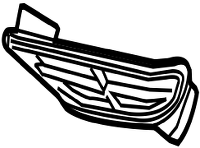 53127-48010 Toyota Grille, radiator, lower rh 5312748010, New Genuine ...