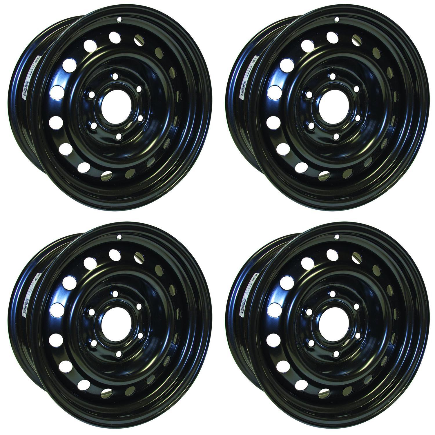 Set of 4 16 Inch Black Steel Wheel Rim for Chevrolet C2500, RTX X46639 ...