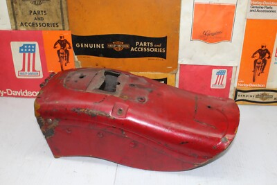 Harley Knucklehead Flathead Panhead Rear Fender Tail Old Original Wolfe ...