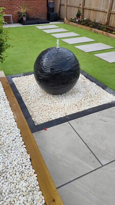 75cm EXTRA LARGE ! garden sphere round water feature ornament sculpture ...