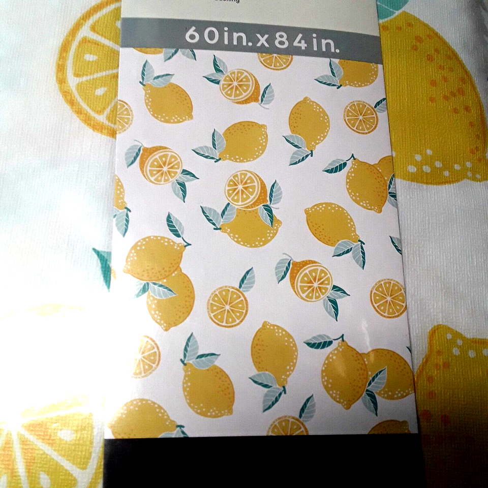 60 x 84 Peva Vinyl Heavy Tablecloth with Flannel Backing | eBay