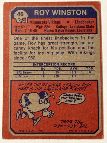 1973 Topps - #46 Roy Winston for sale online | eBay