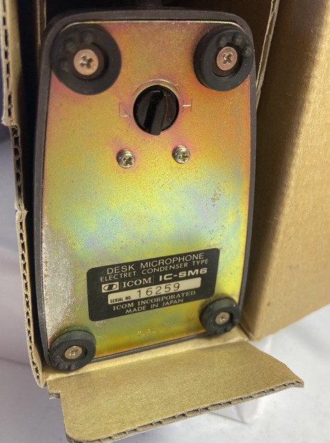 Icom Ic-sm6 Desk Microphone Ham Radio / CB Electret Condenser Mic for ...