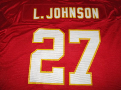 Reebok Players LARRY JOHNSON No 27 KANSAS CITY CHIEFS On-Field (XL ...