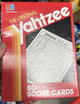 Vintage 1991 The Original Yahtzee 80 SCORE CARDS New in Box | eBay
