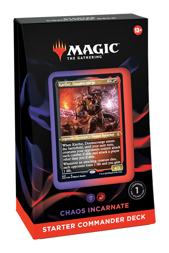 Magic: The Gathering Chaos Incarnate Starter Commander Deck MTG Precon ...